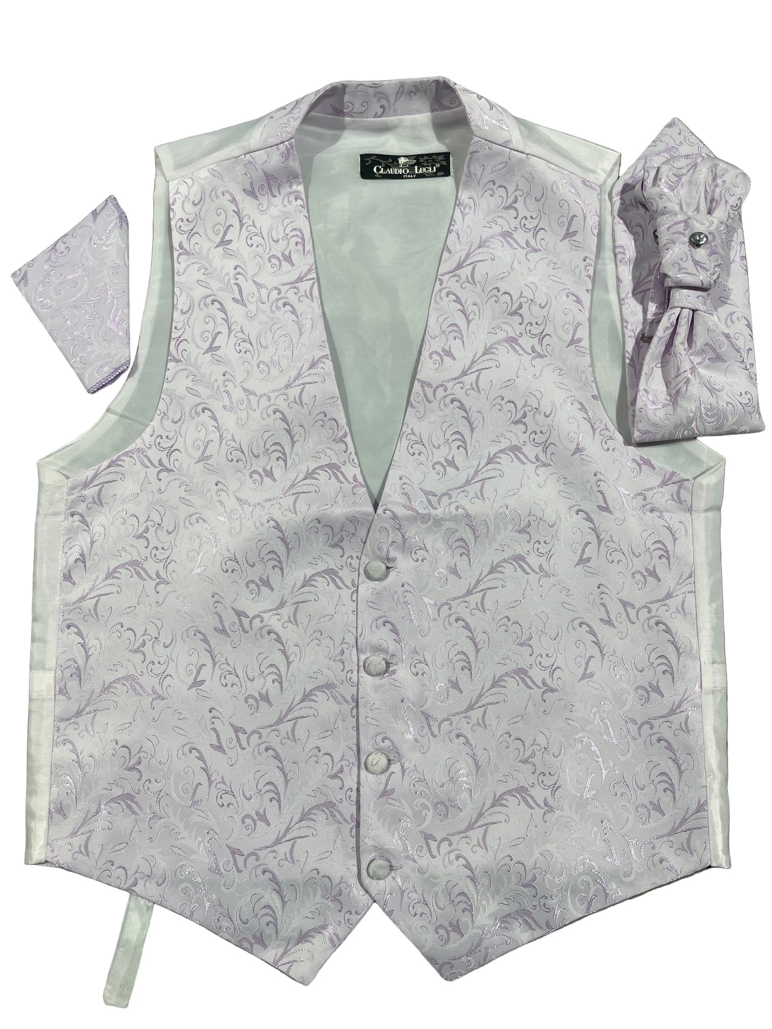 BAROQUE WAISTCOAT, CRAVAT AND HANDKERCHIEF SET – Claudio Lugli Shirts