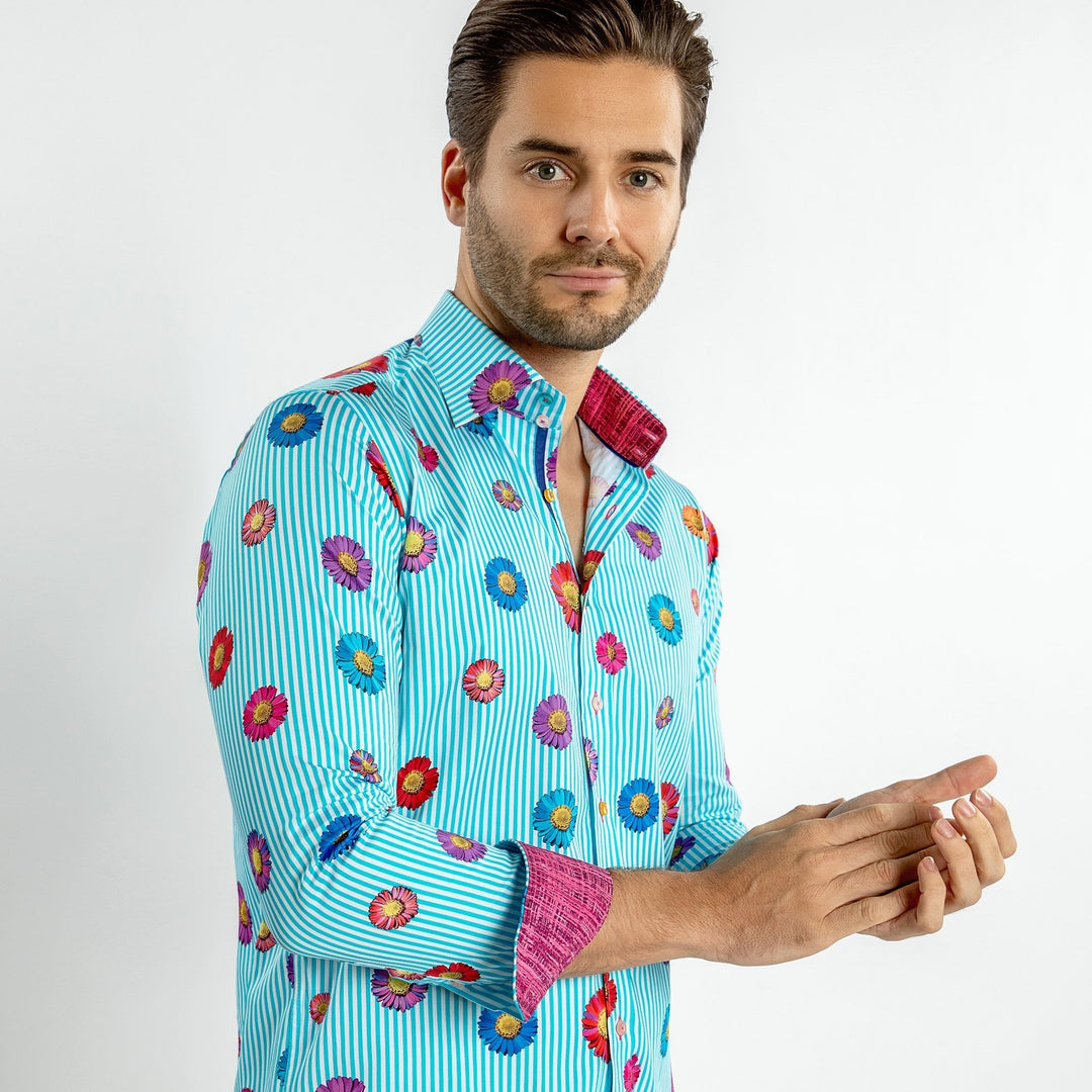 ART ATTACK PAINT SPLASH PRINT SHIRT – Claudio Lugli Shirts